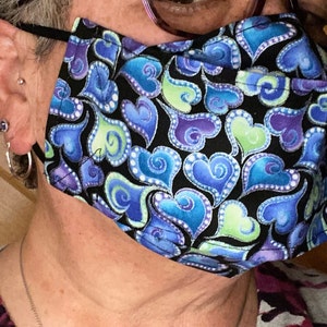 3D Face Mask With Around the Head Adjustable Elastics Limits | Etsy