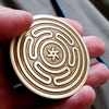 HECATE'S WHEEL COIN || Hecate's Wheel Coin || Pendant, Keychain, Pin ...