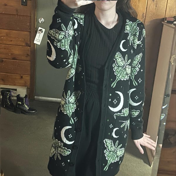 Sun and Moon Cardigan Sweater Ladies Sizes S-3X - Etsy