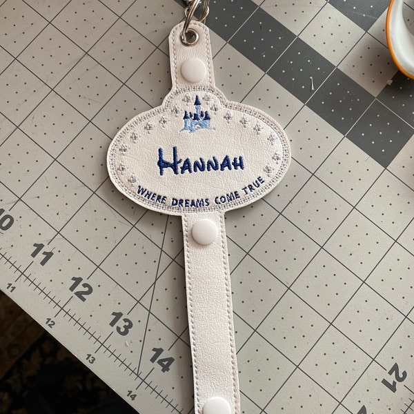 Cast Member Name Tag Mears Headband Holder ITH Digital Machine ...
