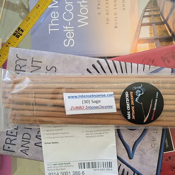 30 - 19" JUMBO - Biggie Hand Dipped Incense Sticks - Choose Charcoal or ...