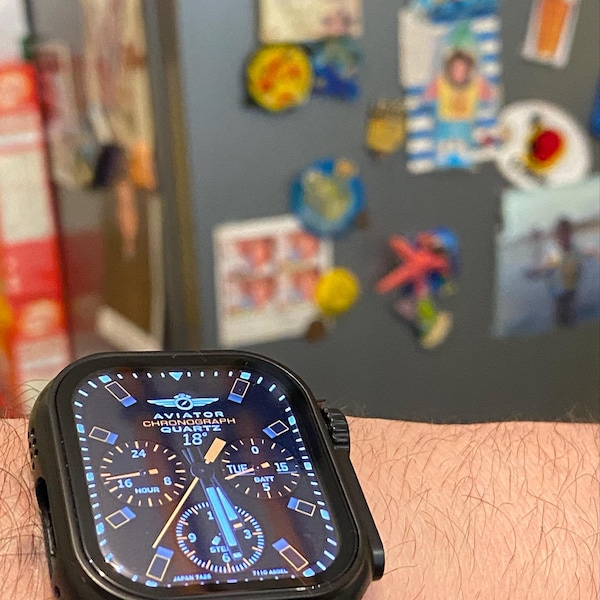 Aviator 1974 Apple Watch Face: Vintage Retro Design (clockology App) - Etsy