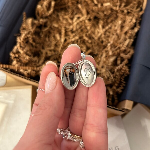 Name Engraved Locket Necklace - Personalized With Any Letters, Initial ...