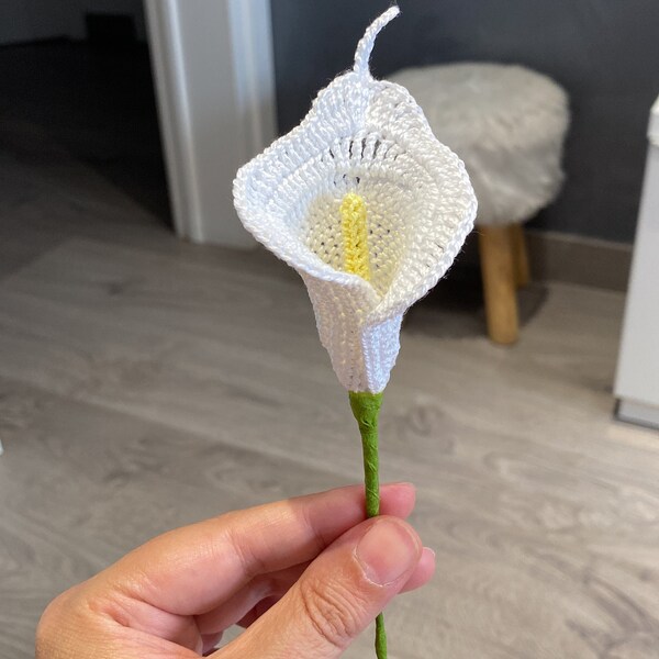 Crochet Calla Lily Pattern Photo Tutorial- Crochet Calla Lily Wedding ...