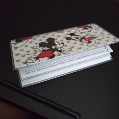Checkbook Cover Mickey Mouse - Etsy