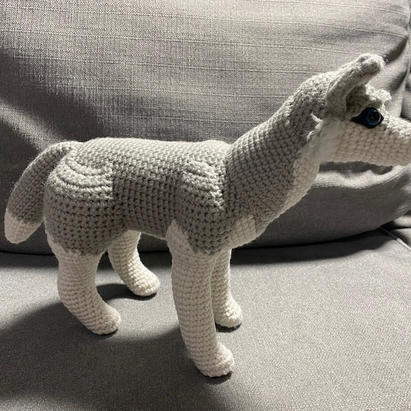 Grey Wolf Crochet Amigurumi Pattern PDF - Etsy