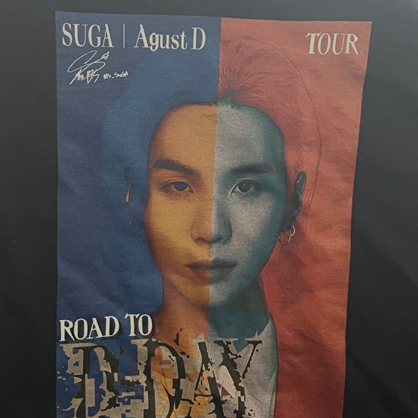 Agust D D Day Tour T-shirt, SUGA D Day Album Shirt, Agust D World Tour Shirt, Suga on Tour 2023 ...
