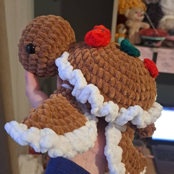 Gingerbread Turtle Pattern Crochet PDF Download Beginner Friendly ...