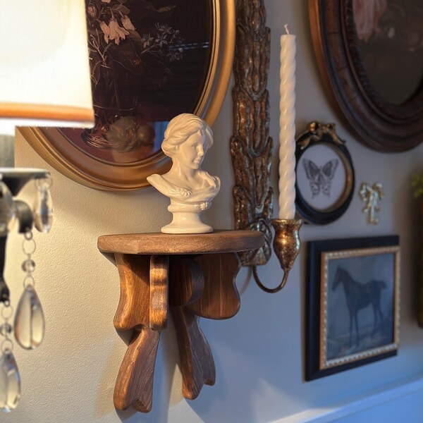 Wooden Bow Shelf - Etsy