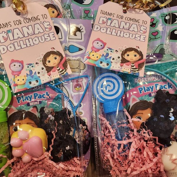 Minecraft Birthday Party Goody Bag Favor With Pixel Sunglasses, Tattoos ...