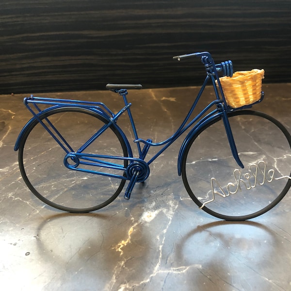 Vélo Hollandais Miniature / Dutch bike in aluminium wire - Etsy France
