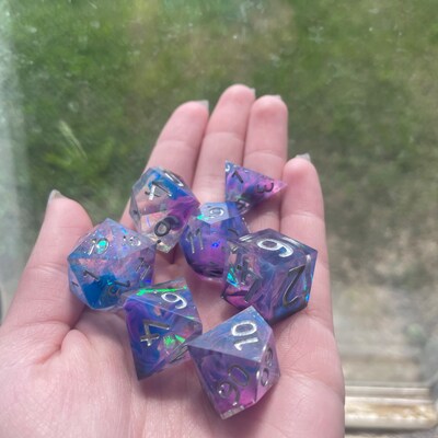 Cosmic Starlight DND Dice Galaxy Space Sharp Edge Dice - Etsy