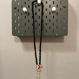 Beaded Retractable Badge Reel, Teacher ID Holder, Beaded Badge ...