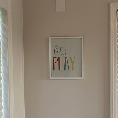 Let's Play Printable Let's Play Sign Kids Wall Art - Etsy