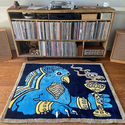 Drippy King Gizzard Gator Hand Tufted Rug Made to Order 3 Feet - Etsy