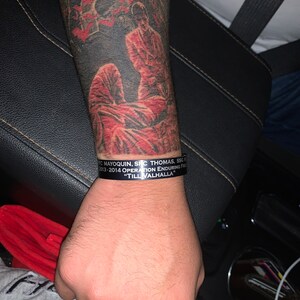 Memorial Military Bracelet, Cuff Bracelet, Memorial Tribute Arm Cuff ...