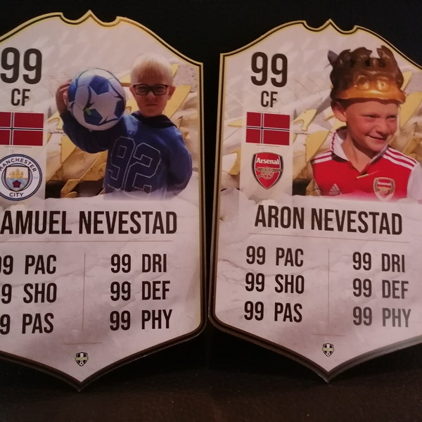 Football Card Player of the Month – Personalized Football Trading Card ...