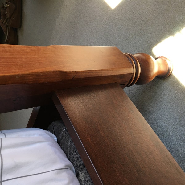 Bh103-walnut 80" Queen/king Bed Rails - Etsy