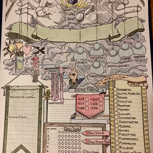 Fate's Hands - Character Sheet - D&D 5e - Etsy