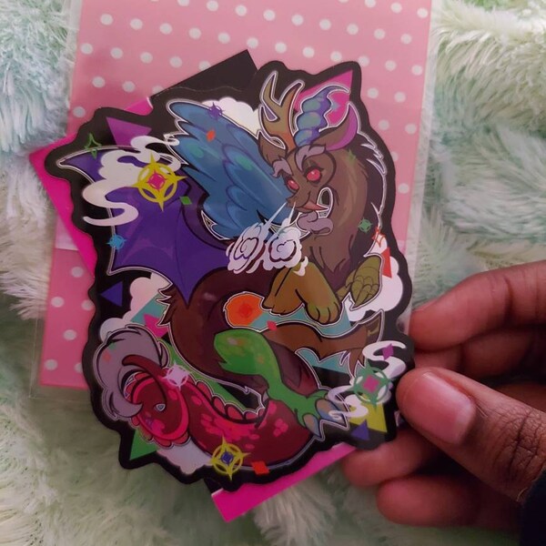 3.5 X 4 Holographic Discord MLP Vinyl Sticker - Etsy