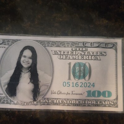 Personalized 100 Dollar Bill Prints, Perfect for the Bride, Birthday ...