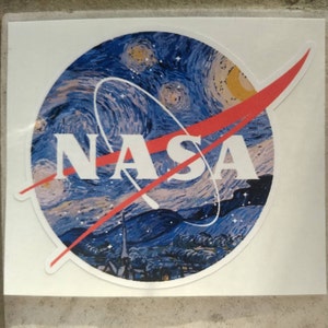 NASA Detailed Earth Vinyl Sticker NASA Sticker NASA Laptop Sticker ...