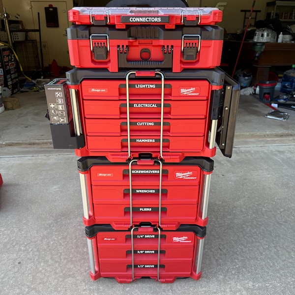 Custom Milwaukee PACKOUT Drawer Handle Label: Tool Box Organizer - Etsy