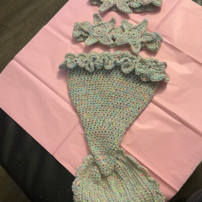 Digital Pattern PDF, Crochet Baby Mermaid Pattern, Baby Mermaid Outfit ...