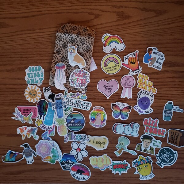 STICKERS / 50 Hydro Flask Stickers VSCO Girl for Laptop, Skateboard ...