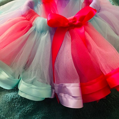 Create Your Own 2-4 Colors Ribbon Trimmed Tutu Sizes Preemie to 10/12 ...