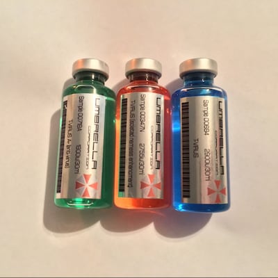 Resident Evil Umbrella Corporation T-virus, Anti-virus, and T-virus ...