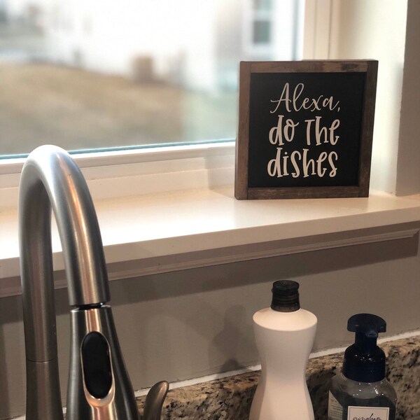 Alexa Cook Dinner Sign / Kitchen Sign / / Funny Sign / Kitchen Decor ...