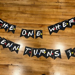 Friends Theme Banner ,friends Theme Birthday Banner Decor, Photo Prop ...