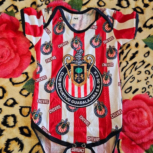 Chivas De Guadalajara Baby Soccer Jersey, Multi-logos Pañalero Bebe ...
