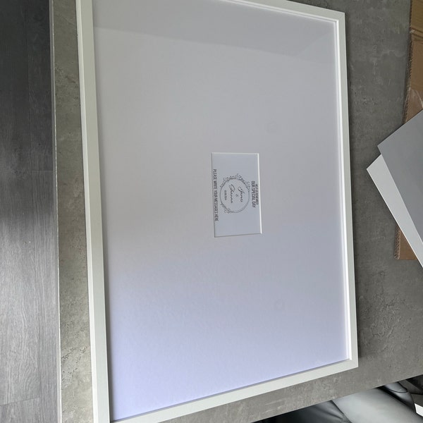 Personalised Wedding Signature Photo Mount - Bespoke Mount Boards for ...