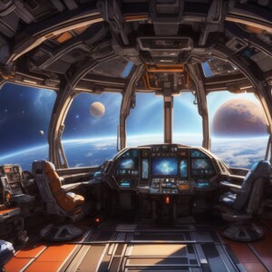 Vtuber Background Animated Spaceship Cockpit Looped Vtuber Twitch ...