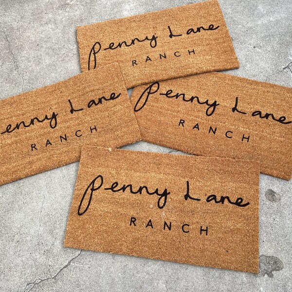 Your Logo Here Personalized Doormat - Your Custom Design Door Mat ...