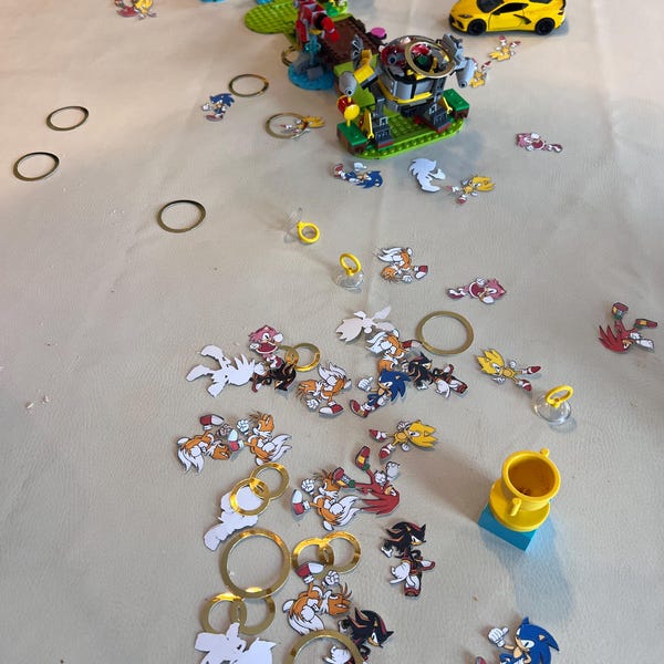 Sonic Confetti, Sonic Characters, Sonic Theme, Sonic Birthday Party ...