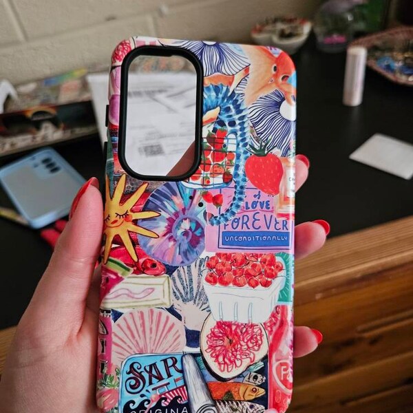 Vintage European Collage Phone Case Mediterranean Scrapbook Travel ...