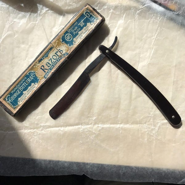 Sheffield Straight Razors by Joseph Rodgers & Sons 6/8th ~1860 Double ...