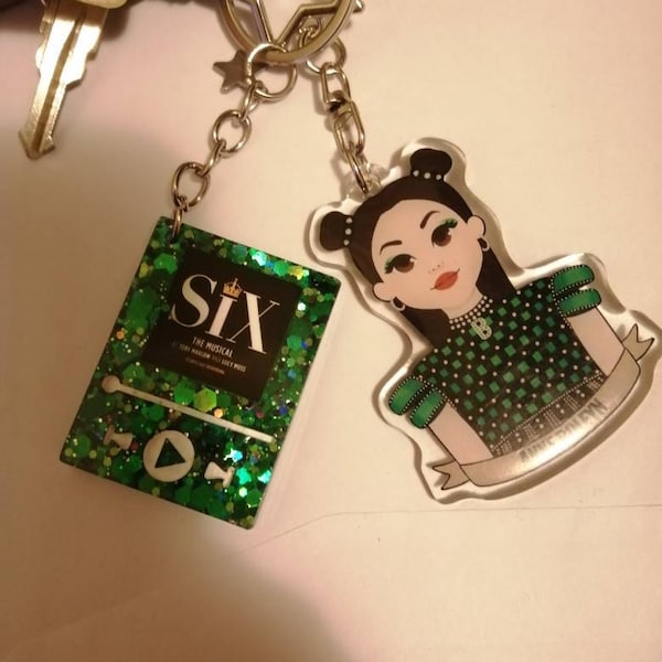 Six Resin Keychain - Broadway Keychain - Music Player Keychain ...