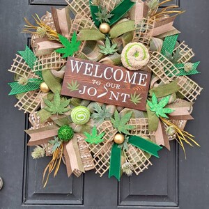Welcome to Our Joint, Marijuana Wood Sign, Cannabis Decor, Weed Signs ...