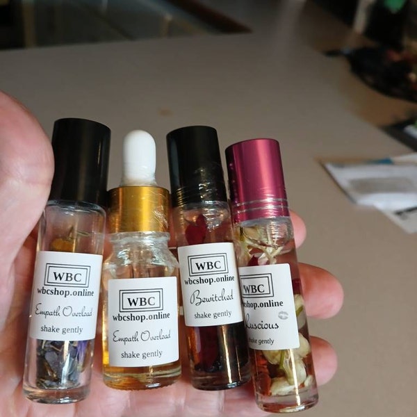 Sample Size, Ritual Oils for Energy Protecting & Shielding, Crystal and ...