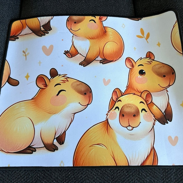 Capybara Carnival Desk Mat Find Waldo-inspired Mouse Pad, Weird AI ...