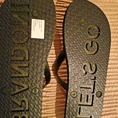 FOLLOW JESUS Flip Flops With Sand Imprint Many Colors to - Etsy