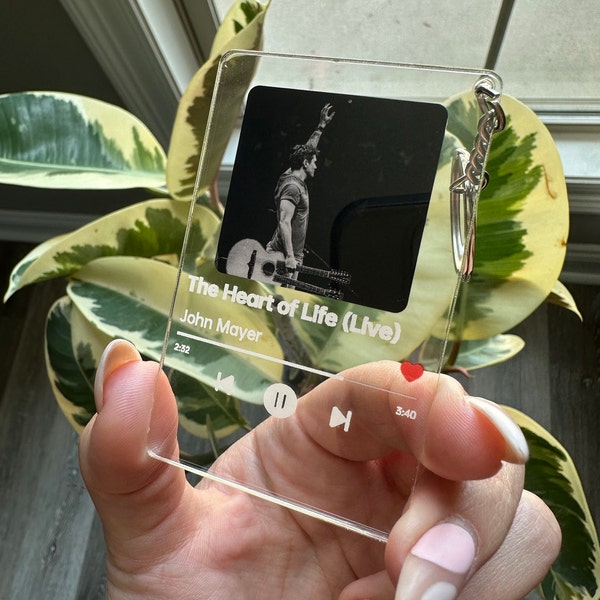 Custom Keychain for Music Lovers, Personalized Acrylic Keychain Custom ...