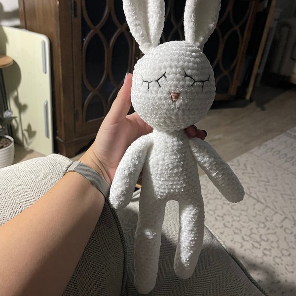 Crochet Bunny Pattern. Classic Long Legged Bunny Toy. Amigurumi Rabbit ...