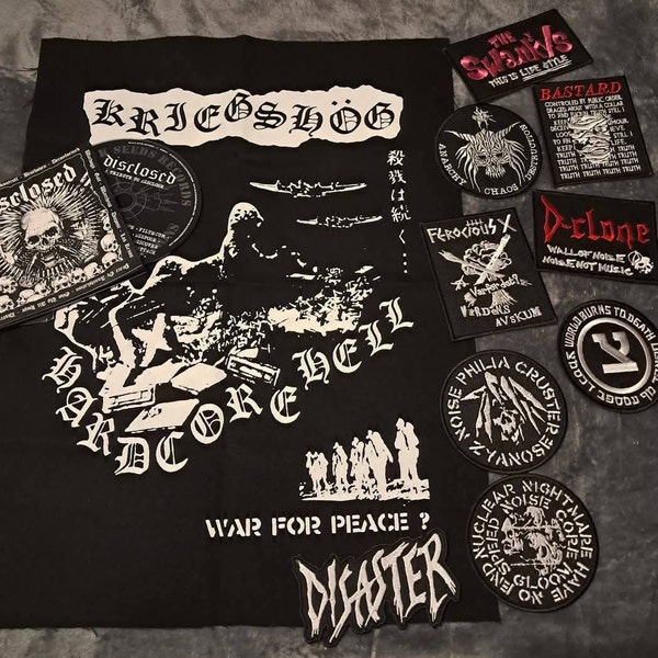 DISCHARGE Back Patch two Option - Etsy