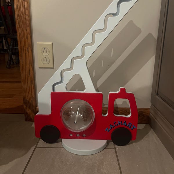The Original BIG BELLY BANK - Firetruck Coin Bank- 23" Tall -free ...