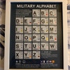 Military Decor Phonetic Alphabet Morse Code Poster Morse Code Gift Army ...